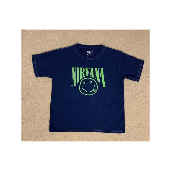 Fashion Nova | Shirts & Tops | Nwt Fashion Nova Nirvana Smiley Kids Tee ...